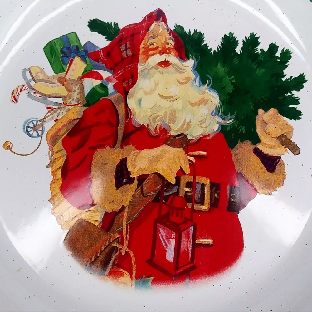 Hallmark | Holiday | Hallmark Mitford Enamelware Plate Old World Santa ...